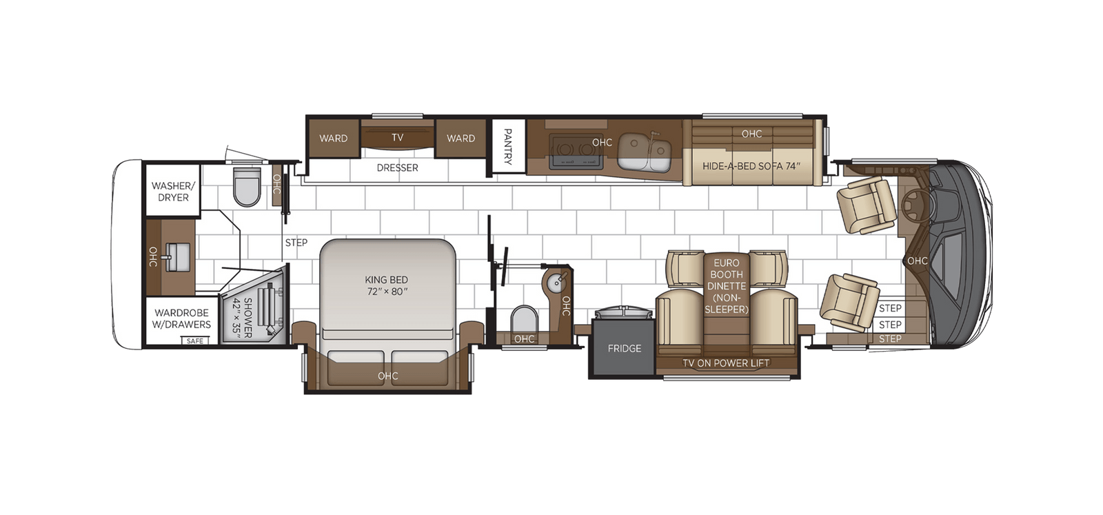 91 Newnan Mountain Aire Travel Trailor Floor Plan